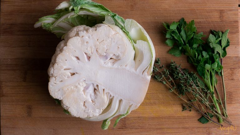 Kepti kalafiorai su žolelėmis - Veg4U